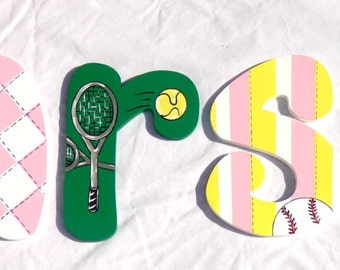 Softball letters | Etsy