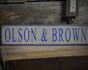 Custom General Store Sign Rustic Hand Made by TheLiztonSignShop