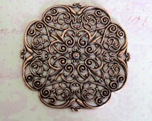 Popular items for copper filigree on Etsy