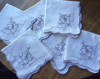 Cutwork napkins | Etsy