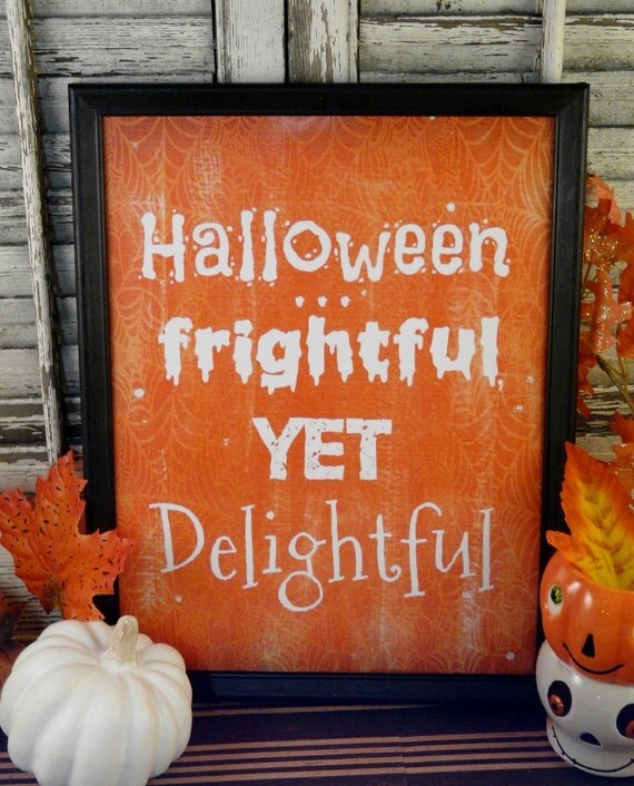Items Similar To Halloween Frightful Delightful Sign Digital Pdf items-similar-to-halloween-frightful-delightful-sign-digital-pdf