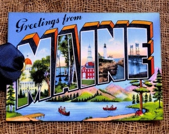 Maine postcards | Etsy