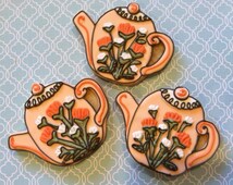 Popular items for tea pot cookies on Etsy