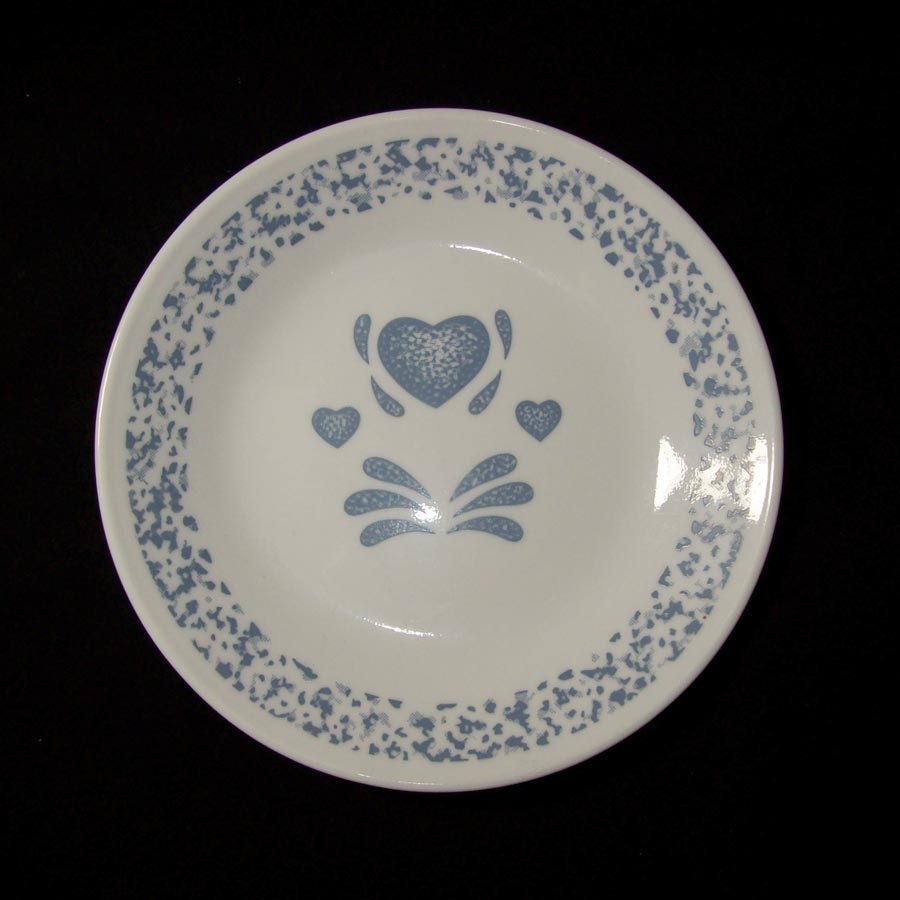 Vintage Corelle Blue Hearts Bread & Butter Plate / Corelle by Corning ...
