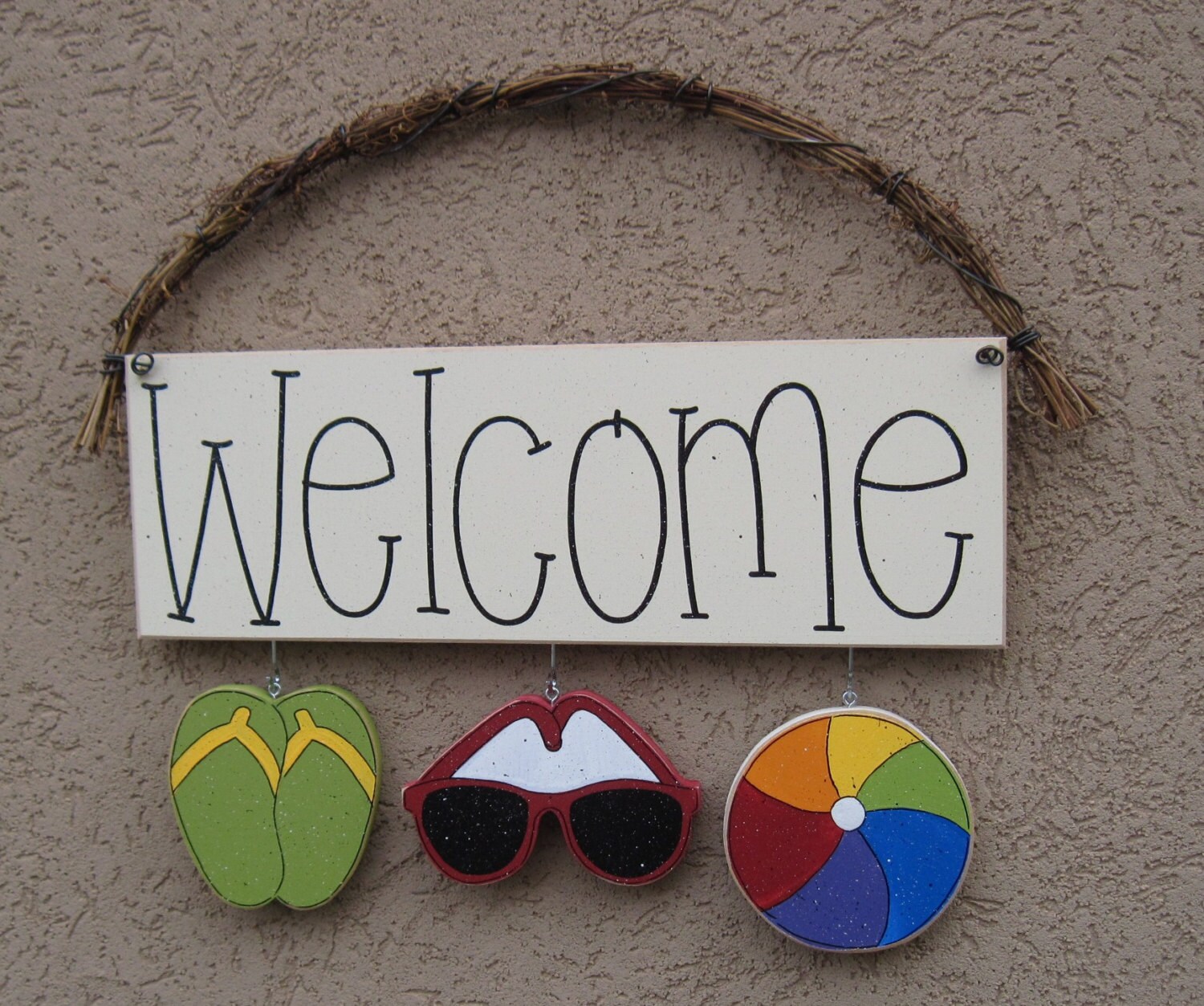 Monthly WELCOME SIGN Summer Set for wall and home decor