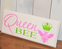 Popular items for queen bee sign on Etsy
