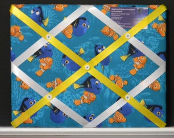 11 x 14 Blue Footballs and Helmuts Memory Board