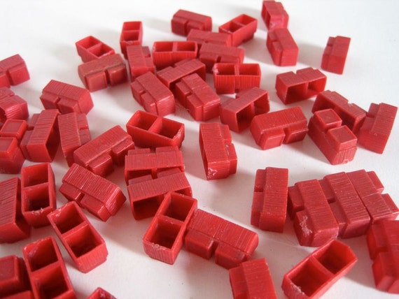 Vintage Building Bricks Auburn Interlocking Building Blocks