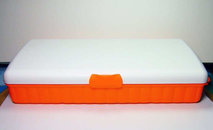 Tupperware Sewing Craft Divided Lunch Organizer Bin Bento Box with ...