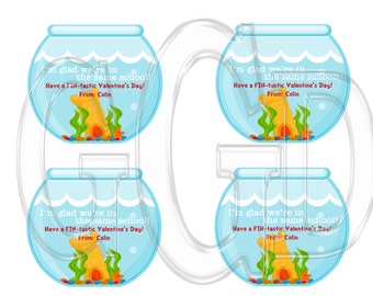 Fish bowl valentine | Etsy