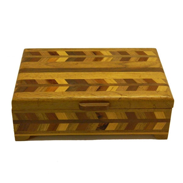 Vintage Hand Made Inlaid Parquetry Wood Box – Haute Juice