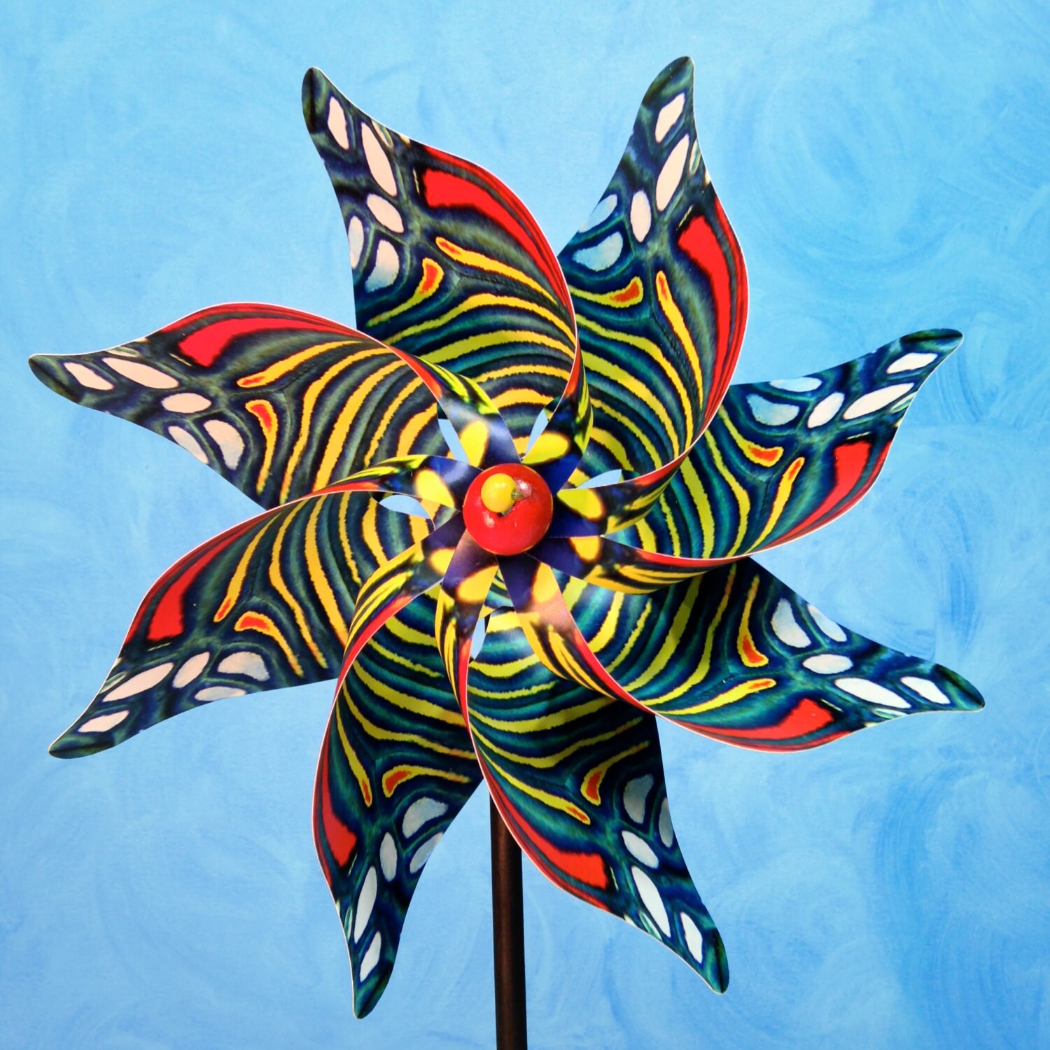 Jezebel Butterfly Pinwheel Spinner Whirligig Windmill Fan