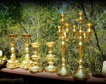 Popular items for gold candelabra on Etsy