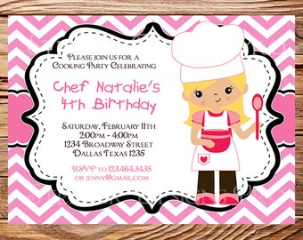 Little chef party | Etsy