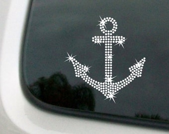 Rhinestone car decal | Etsy