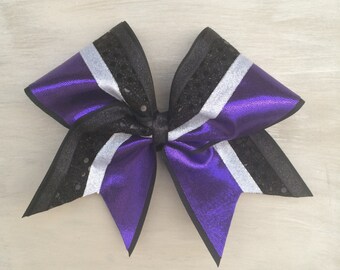 Popular items for purple cheer bow on Etsy