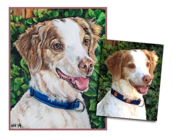 Unique brittany spaniel art related items | Etsy