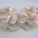 Wrist Corsage Ivory and Champagne 3 1/2 Romantic Rose