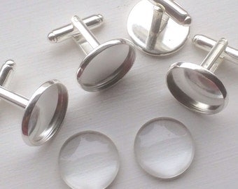 Cufflink blanks | Etsy