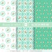 Mint Digital Paper Shabby Chic Digital Paper Pack Floral