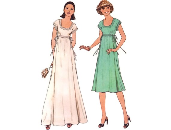 patron couture gratuit robe annee 70