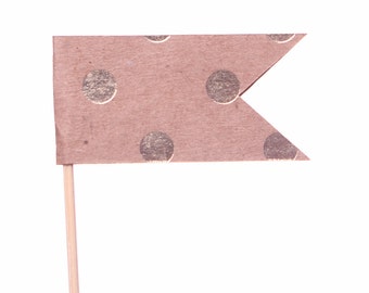 Gold Triangle Flag Banner / Gold Pennant Banner / Gold Bunting