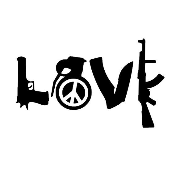 Gun Love Vinyl Decal Sticker