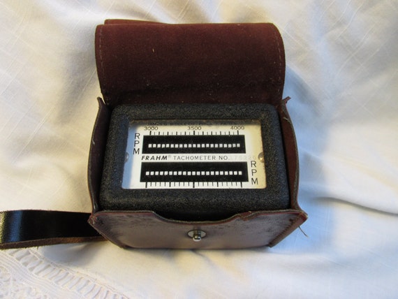Vintage Scarce FRAHM Tachometer Model T-22 6500 RPM. by Myvints