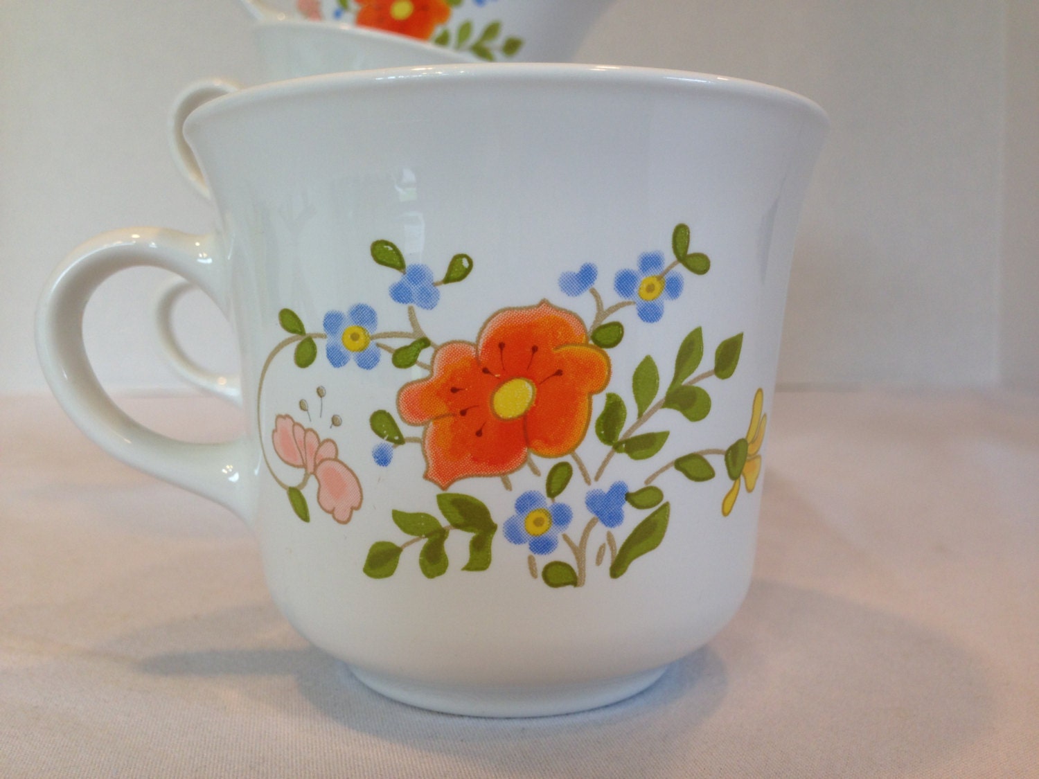 Corelle Corning Ware Coffee Mug set of 4 Wildflower 1970’s – Haute Juice