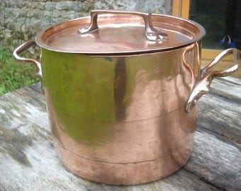 Popular items for copper stock pot on Etsy