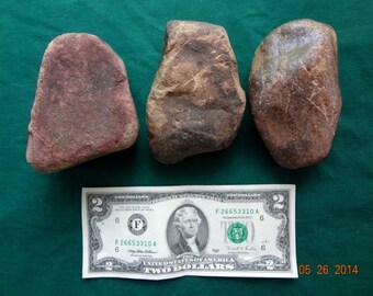 Indian Artifact - Trio of Hammer / Pecking / Nutting Stones from ...