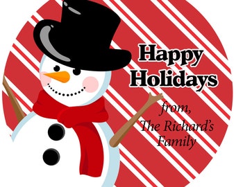 Snowman labels | Etsy