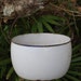 Antique Enamel Pot Bucket White Porcelain Bucket Planter