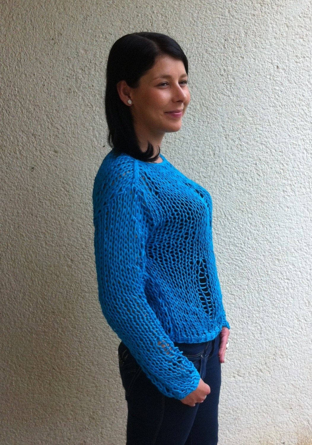 Knitting pattern Ripped sweater/pullover/long sleeved