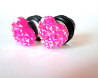 Heart plugs | Etsy