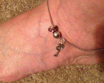 Key anklet | Etsy