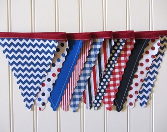 Patriotic Bunting banner, photo prop, nursery decor, party decor ...
