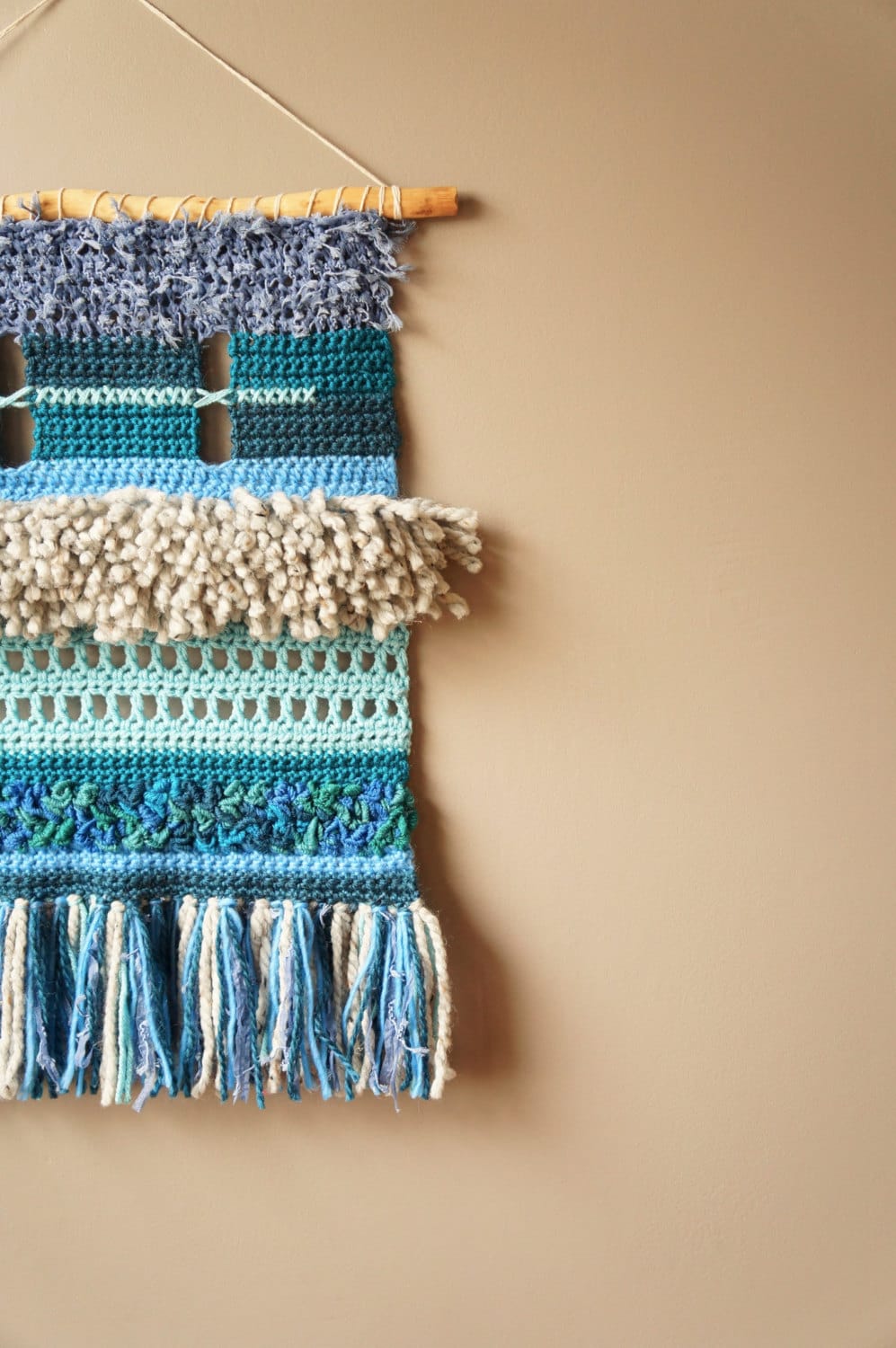 Modern Weaving / Wall Hanging / Modern Tapestry / by LemonCucullu