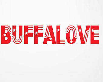 Buffalove Decal - Vinyl Sticker - Buffalo NY Decal - Buffalove Sticker ...