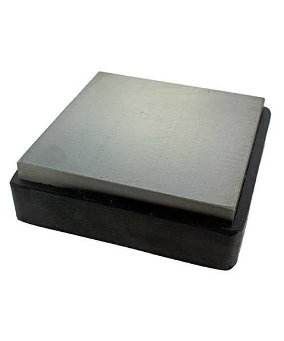Steel Bench Block with Removable Rubber Base 3-7/8 x