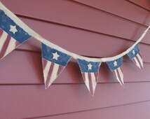 Popular items for patriotic bunting on Etsy
