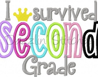 School Design Embroidery Applique Design Digital Fun girl design I ...