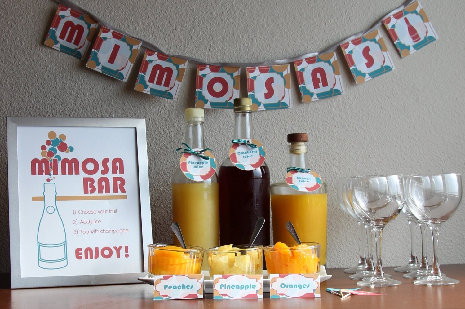 DIY Mimosa Bar Party Set