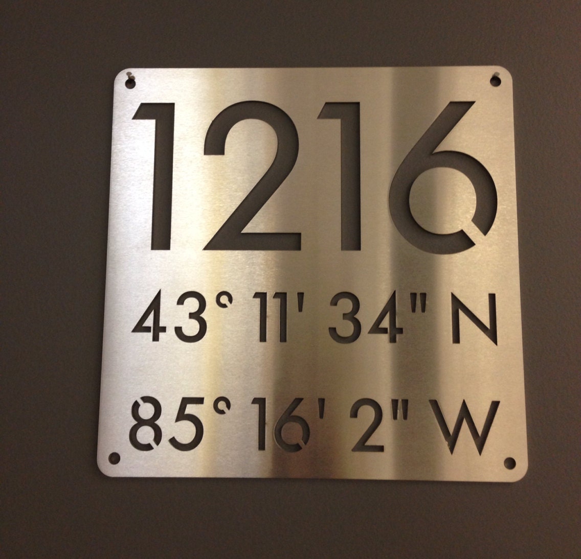 Custom House Address Numbers and Navigational Coordinates