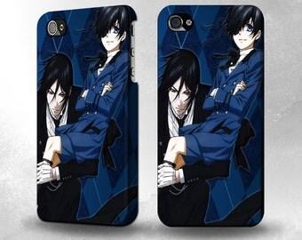 S0274 Black Butler Ciel Sebastian Full Wrap Case Cover for Iphone 5, 5S ...