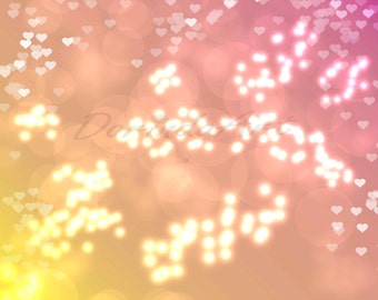 Bokeh background Digital print Gold Christmas by DorindaArt