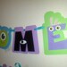 Welcome Baby shower banner Monsters Inc.