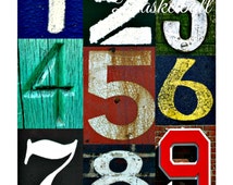 Popular items for numbers collage on Etsy