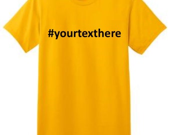 Popular items for hashtag shirt on Etsy