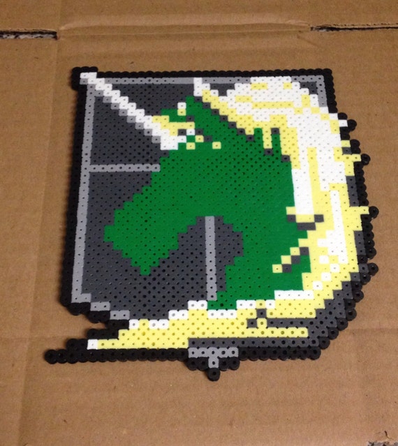 Items similar to Attack on Titan (Shingeki no Kyojin) perler bead ...